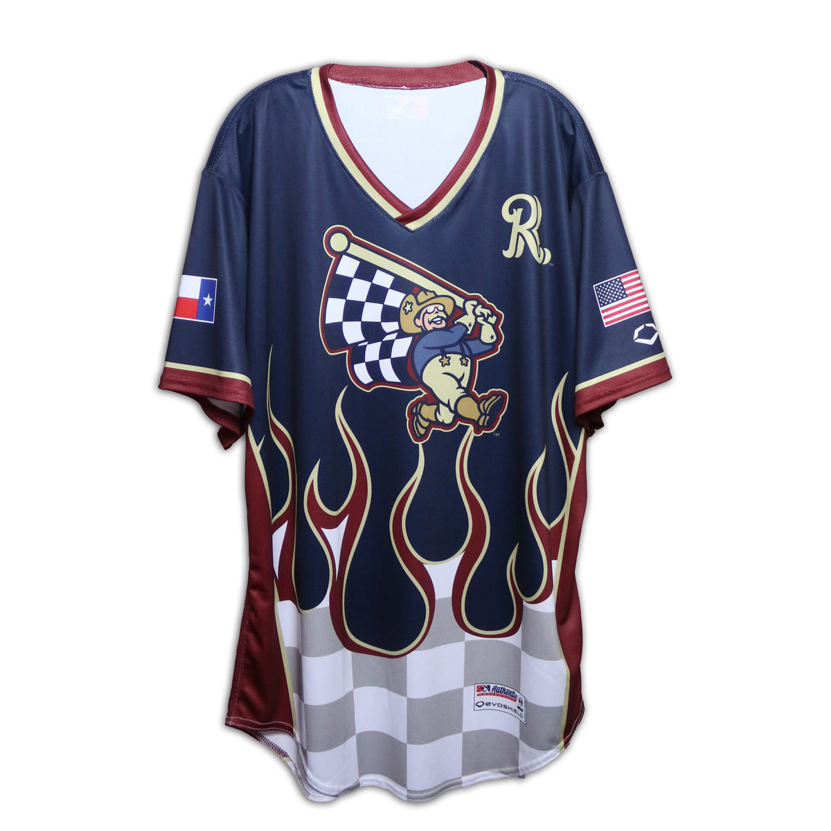 Wilson Swinging Teddy with Checkered Flag Jersey – Frisco RoughRiders