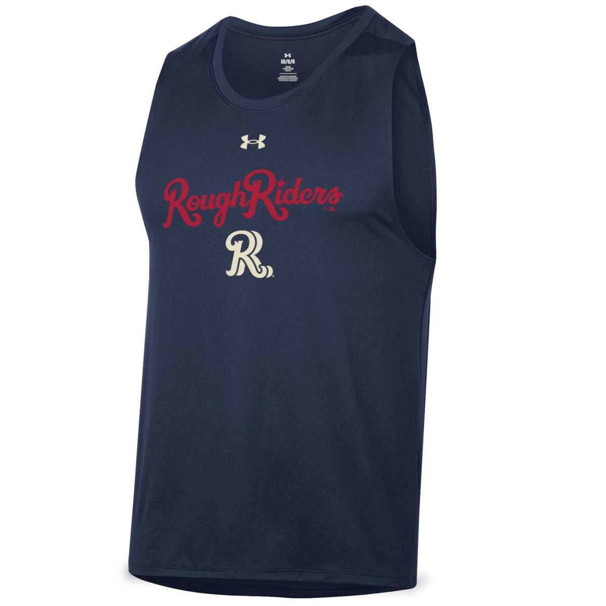 Under Armour Men's Tech Tank Navy – Frisco RoughRiders